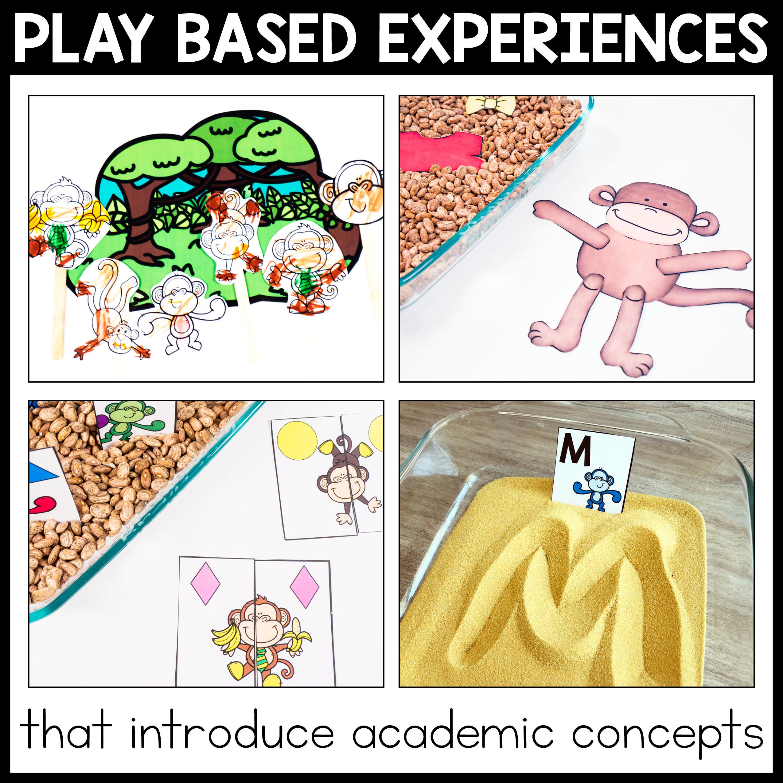 Monkey Toddler Activities | Tot School Lesson Plans | Homeschool ...