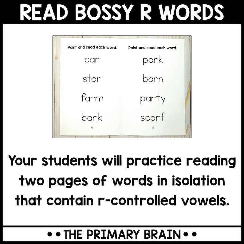 Bossy R Phonics Books: Reading & Fluency Stories (PDF Download) - Etsy