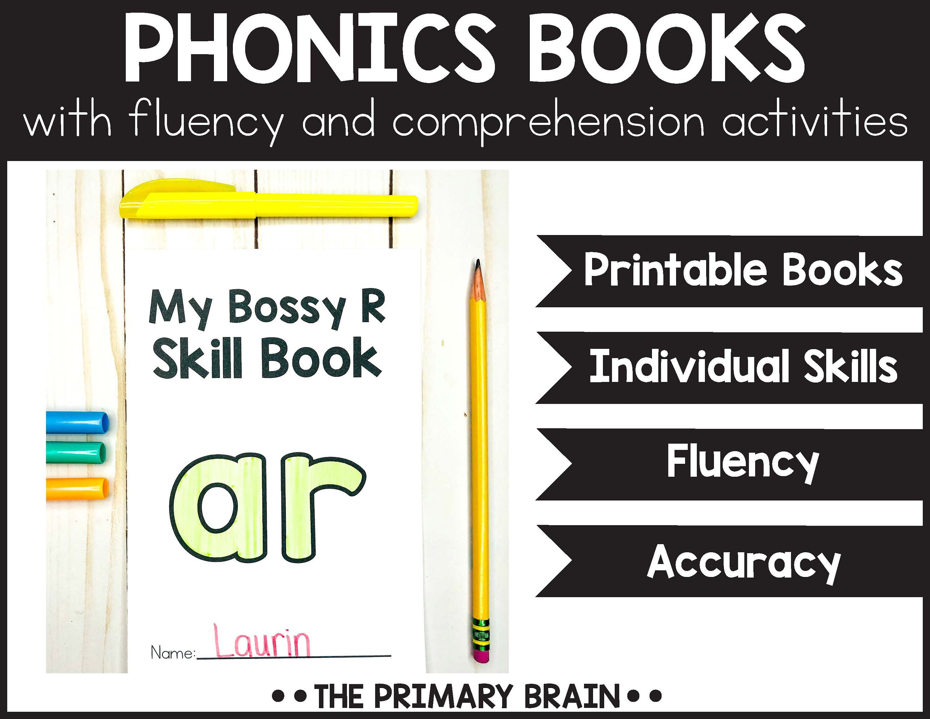 R-controlled Vowels Phonics Skills Bundle, Bossy R Hands-on Independent ...