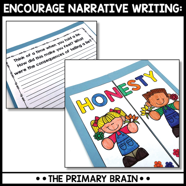 Honesty Lapbook Activity, Social Emotional Learning Writing Craft - Etsy