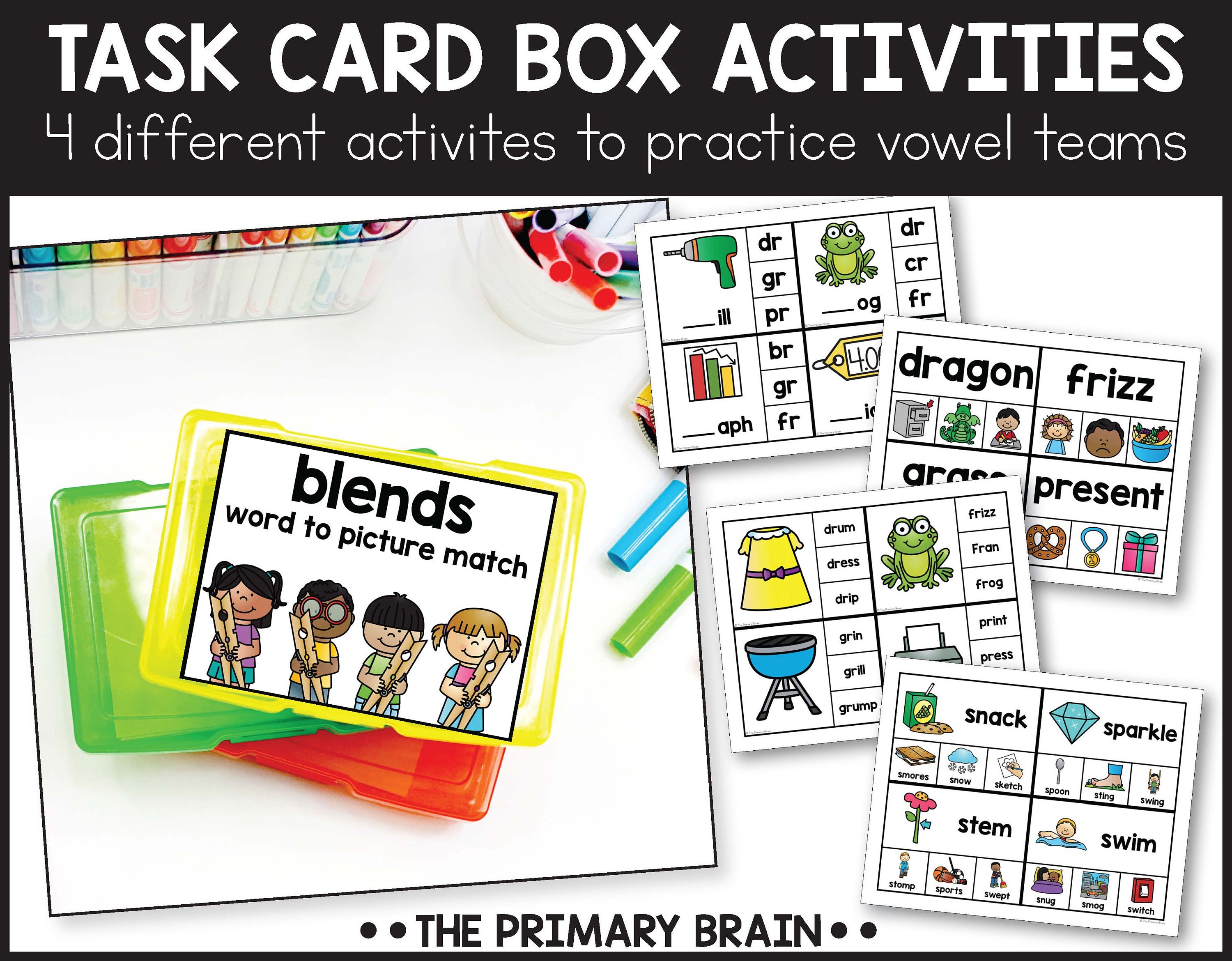 Blends Phonics Skills Bundle, Hands-on Independent Practice for ...