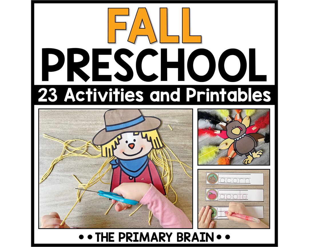 Fall Preschool Curriculum: 5-day Curriculum With Lesson Plans (digital ...