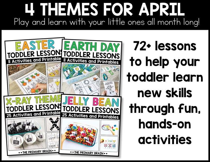 April Toddler Activities, Preschool Curriculum and Lesson Plans for ...