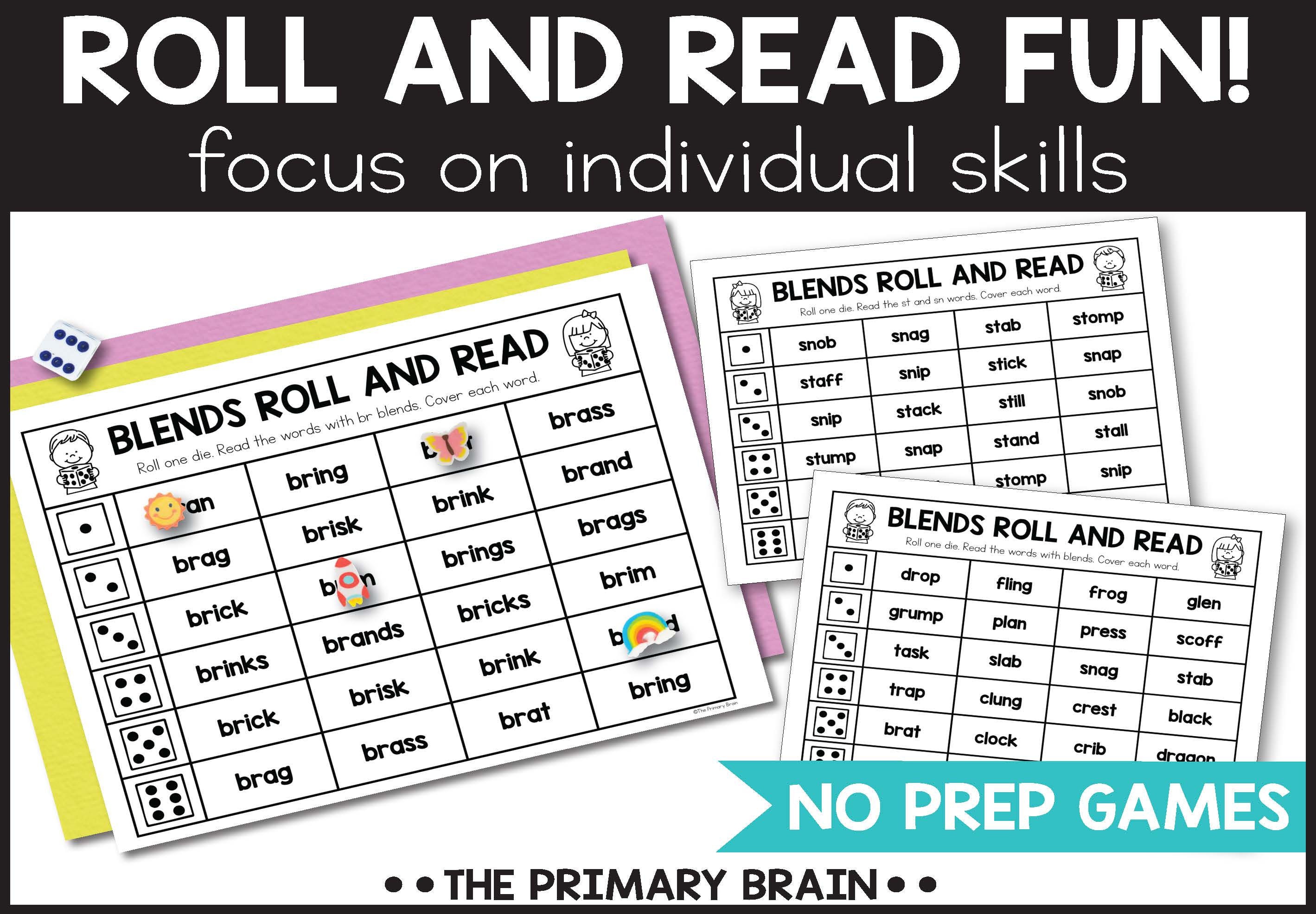 Blends Phonics Skills Bundle, Hands-on Independent Practice for ...