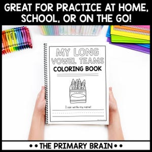 Vowel Teams Coloring Book: Phonics Practice Pages (digital Download) - Etsy