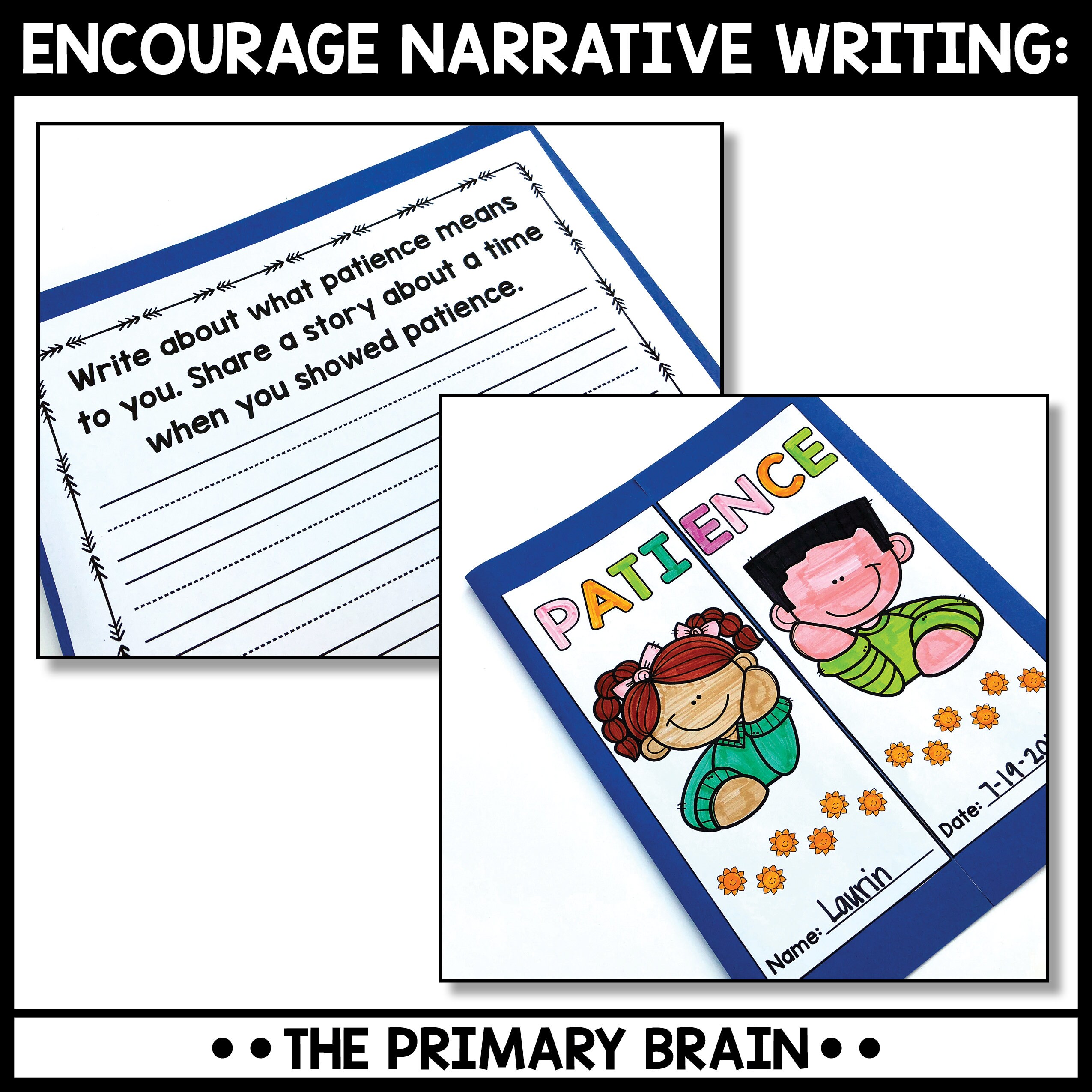 Patience Lapbook Activity, Social Emotional Learning Writing Craft - Etsy