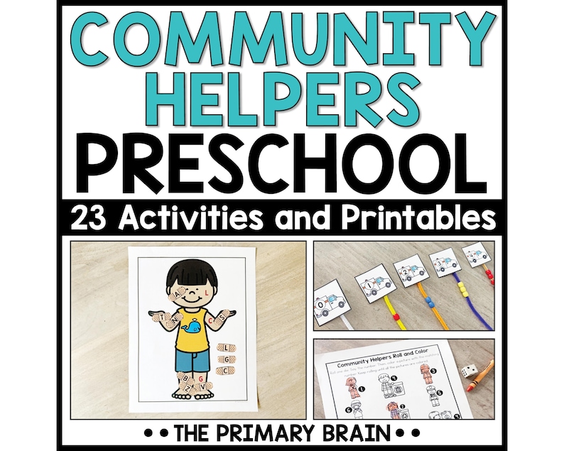 Community Helpers Preschool Activities: Curriculum for Ages 3-5 ...