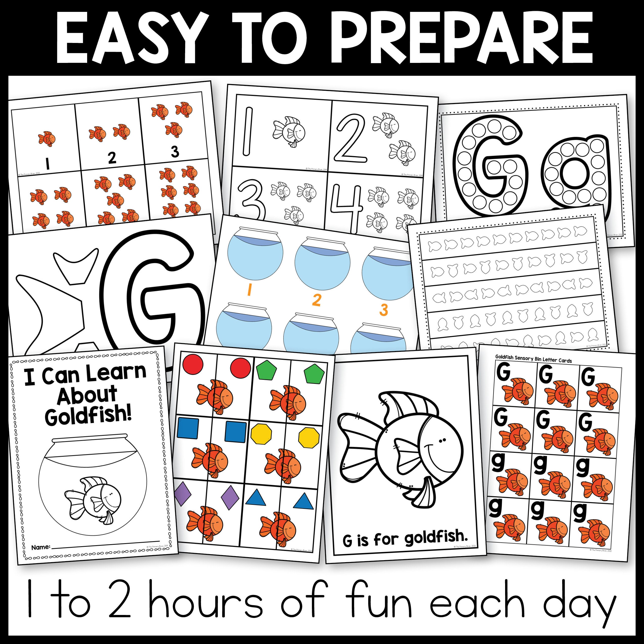 Goldfish Toddler Activities | Tot School Lesson Plans | Homeschool ...