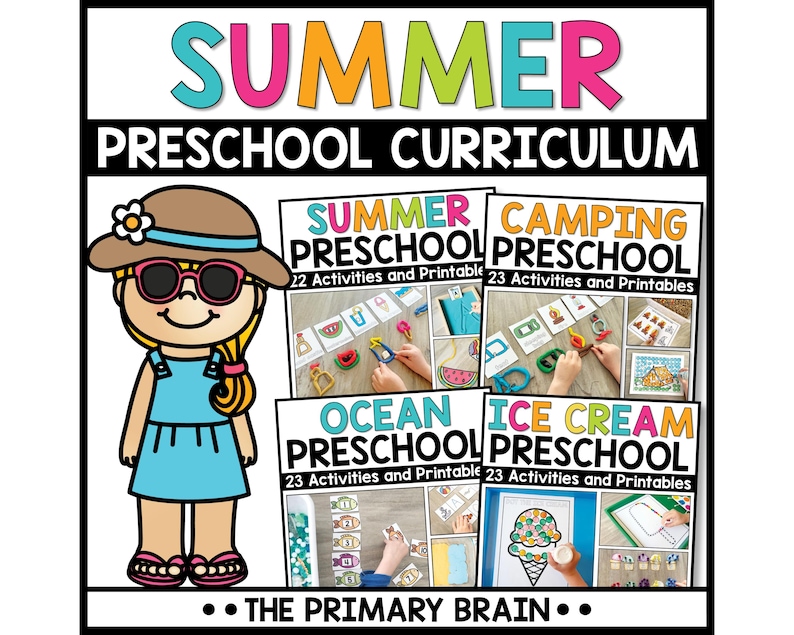 Summer Preschool Curriculum Lesson Plans and Activities for Kids Ages 3 ...