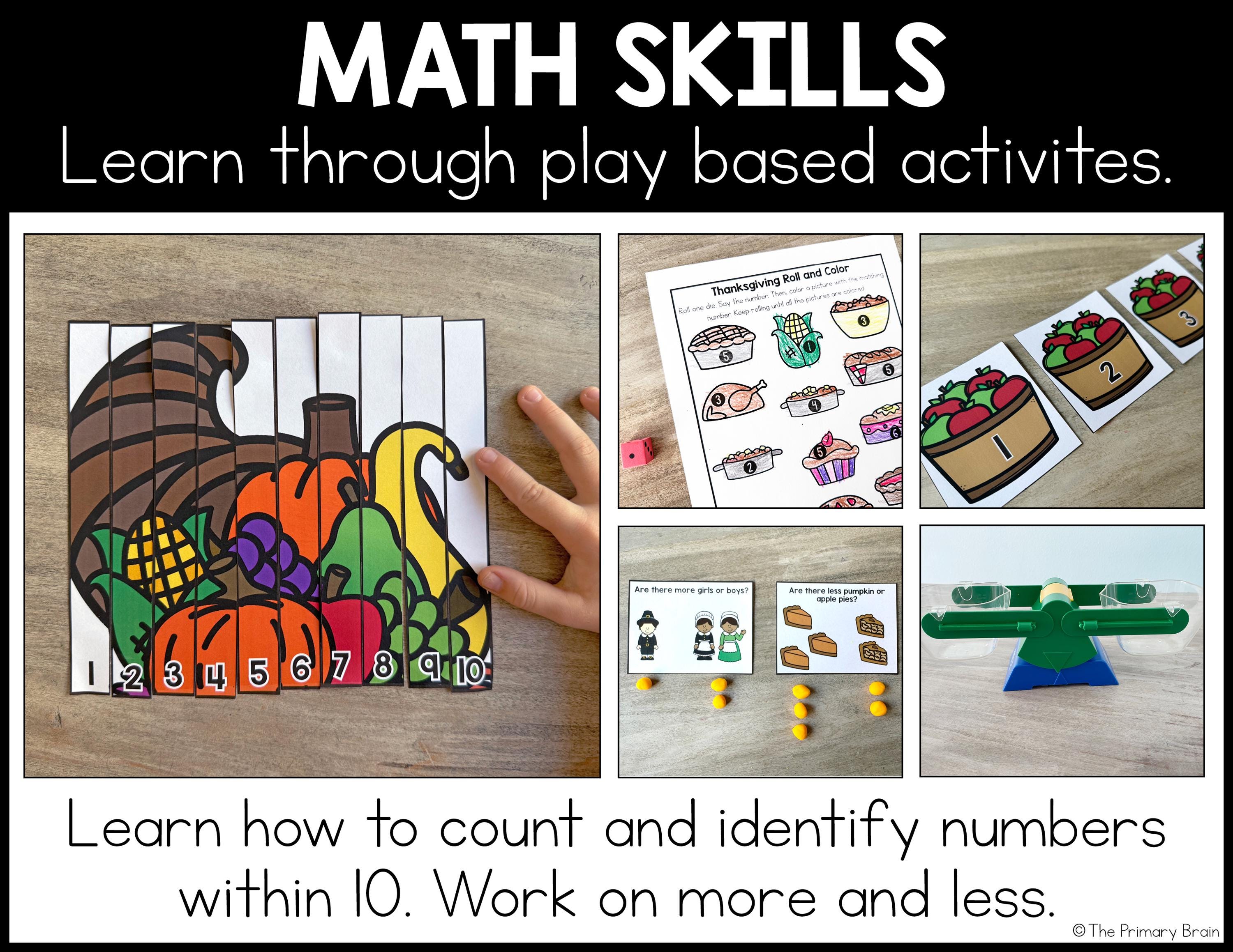 Thanksgiving Preschool Activities: Homeschool Curriculum and Lesson ...