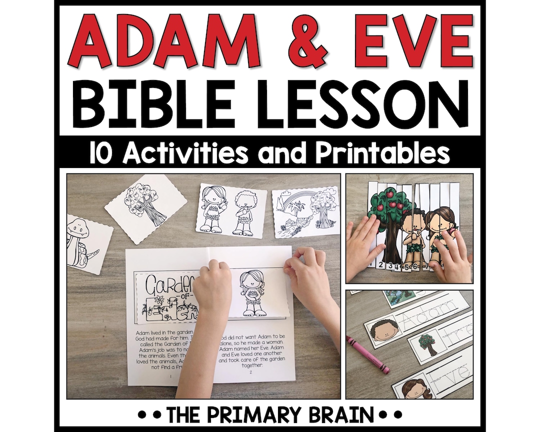 Adam and Eve Bible Lesson: Sunday School Activities (digital Download ...