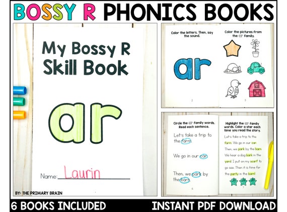 Bossy R Printable Books R-controlled Vowel Stories for - Etsy
