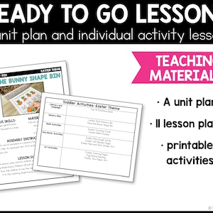 Easter Toddler Activities | Spring Tot School Lesson Plans | Homeschool ...