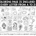 Alphabet Coloring Pages ABC Beginning Sounds Letter Practice Worksheets ...