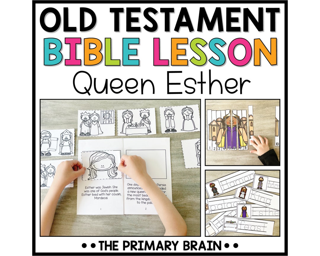 Queen Esther Bible Story Lesson: Sunday School and Homeschool Kids ...
