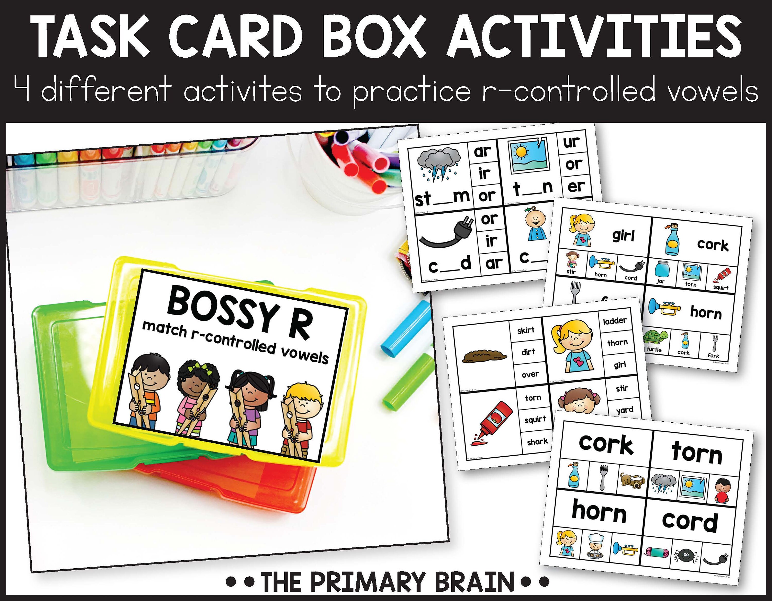 R-controlled Vowels Phonics Skills Bundle, Bossy R Hands-on Independent ...