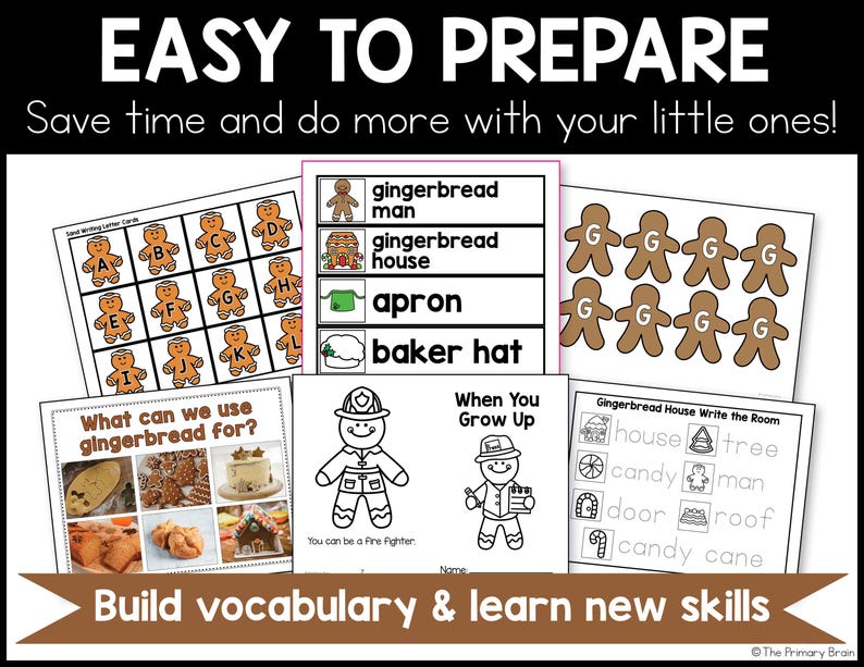 Gingerbread Preschool Curriculum: Christmas Activities & Lesson Plans ...