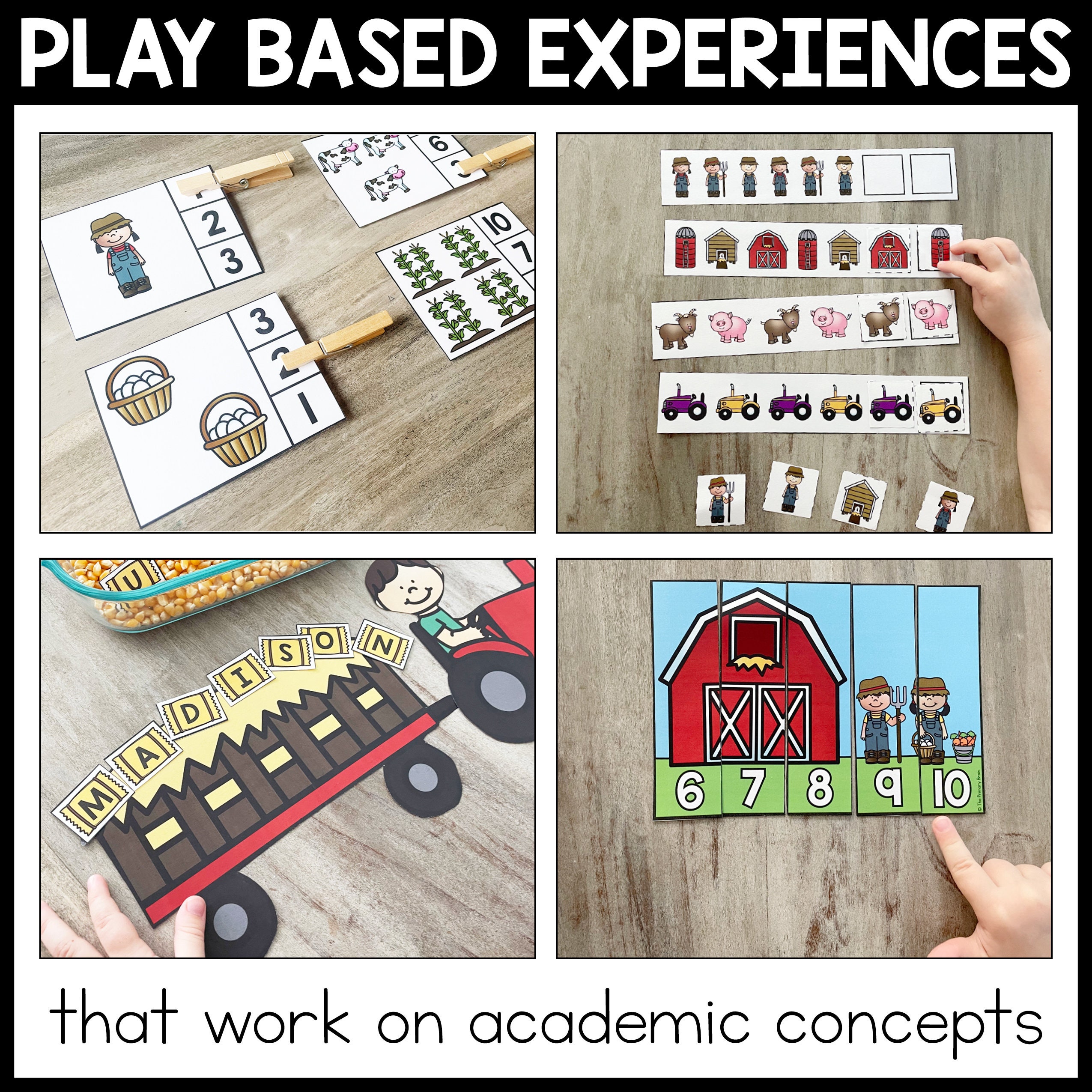 Farm Preschool Activities: Homeschool Curriculum and Lesson Plans, Ages ...