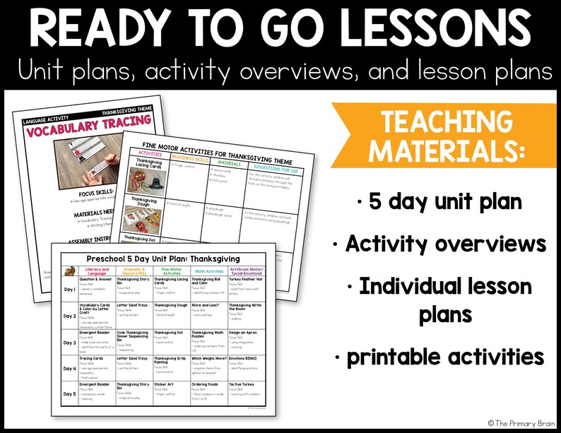 Thanksgiving Preschool Activities: Homeschool Curriculum and Lesson ...