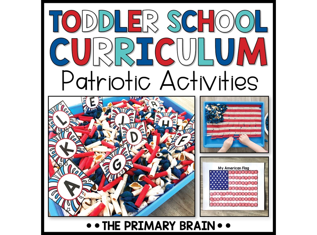 Patriotic Toddler Activities Tot School Lesson Plans 4th of July ...