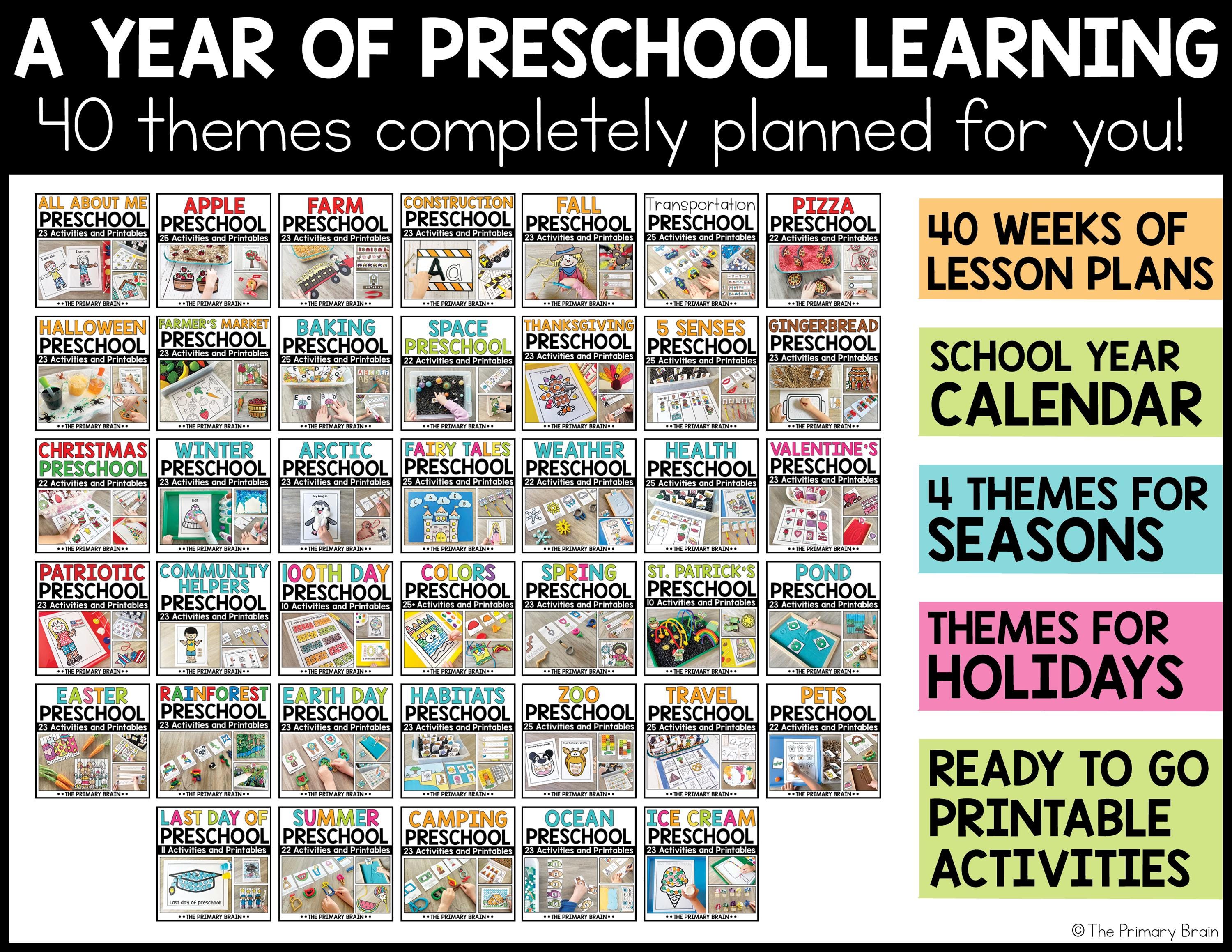 Preschool Curriculum: Lesson Plans & Activities for Ages 3-5 - Etsy