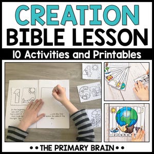 Creation Bible Story Lesson: Sensory Bin, Book & Activities (digital ...