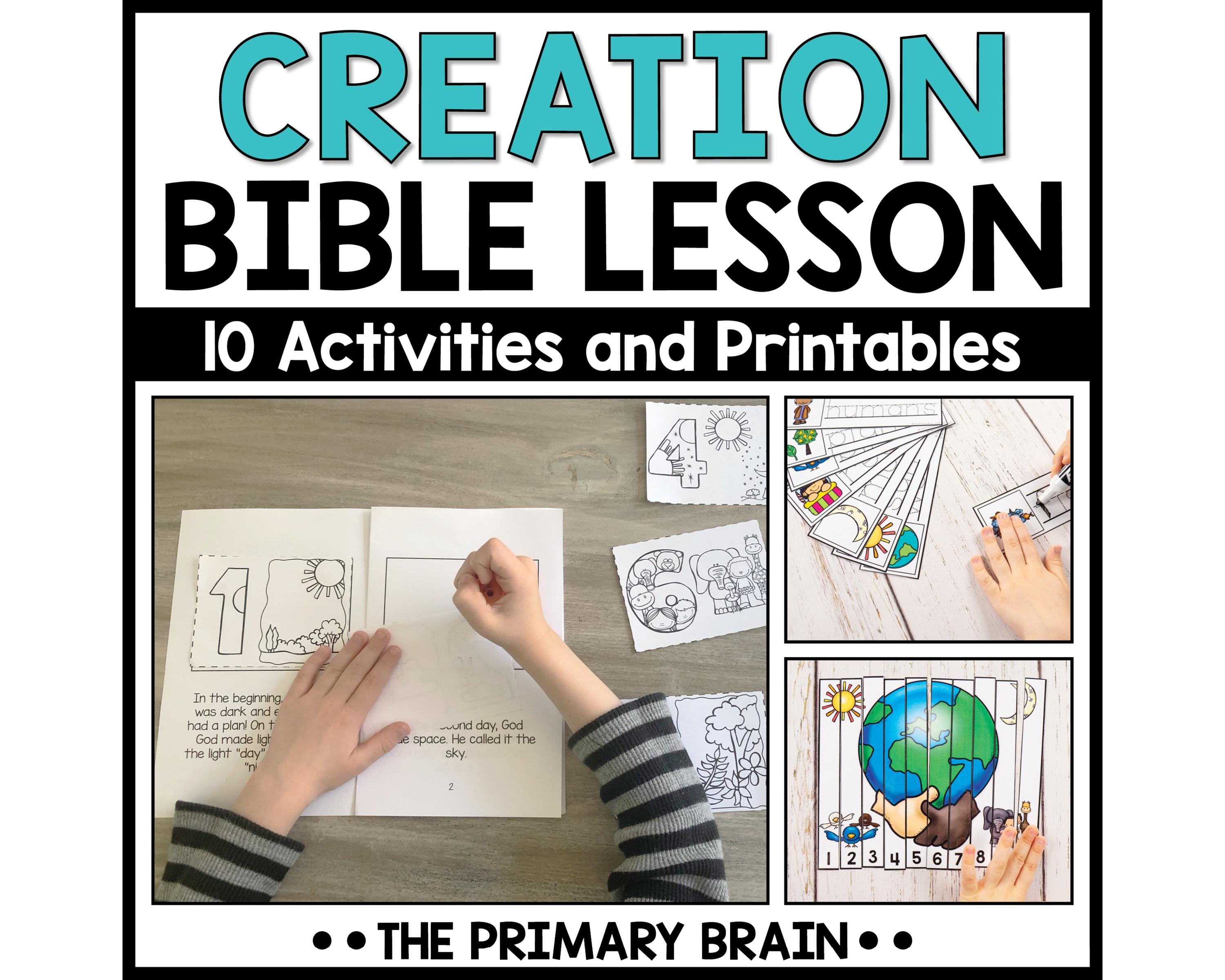 Creation Bible Story Lesson: Sensory Bin, Book & Activities (digital ...