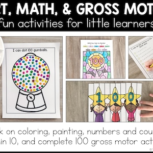 100th Day of School Activities: Preschool Curriculum (digital Download ...