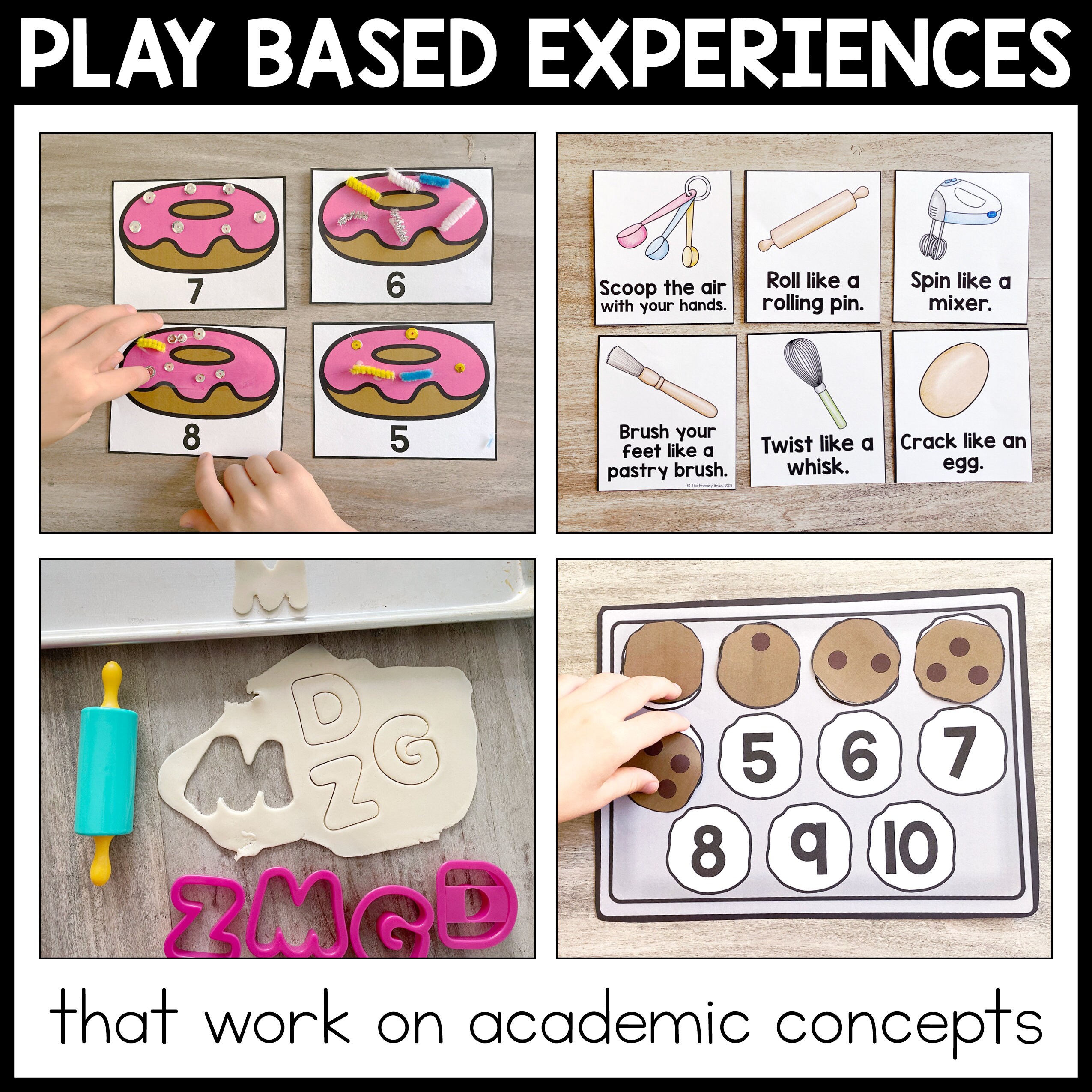 Baking Themed Preschool Activities Pre-k Homeschool - Etsy