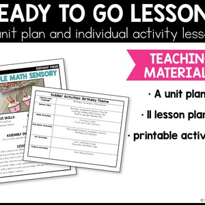 Birthday Celebration Toddler Activities | Tot School Lesson Plans ...