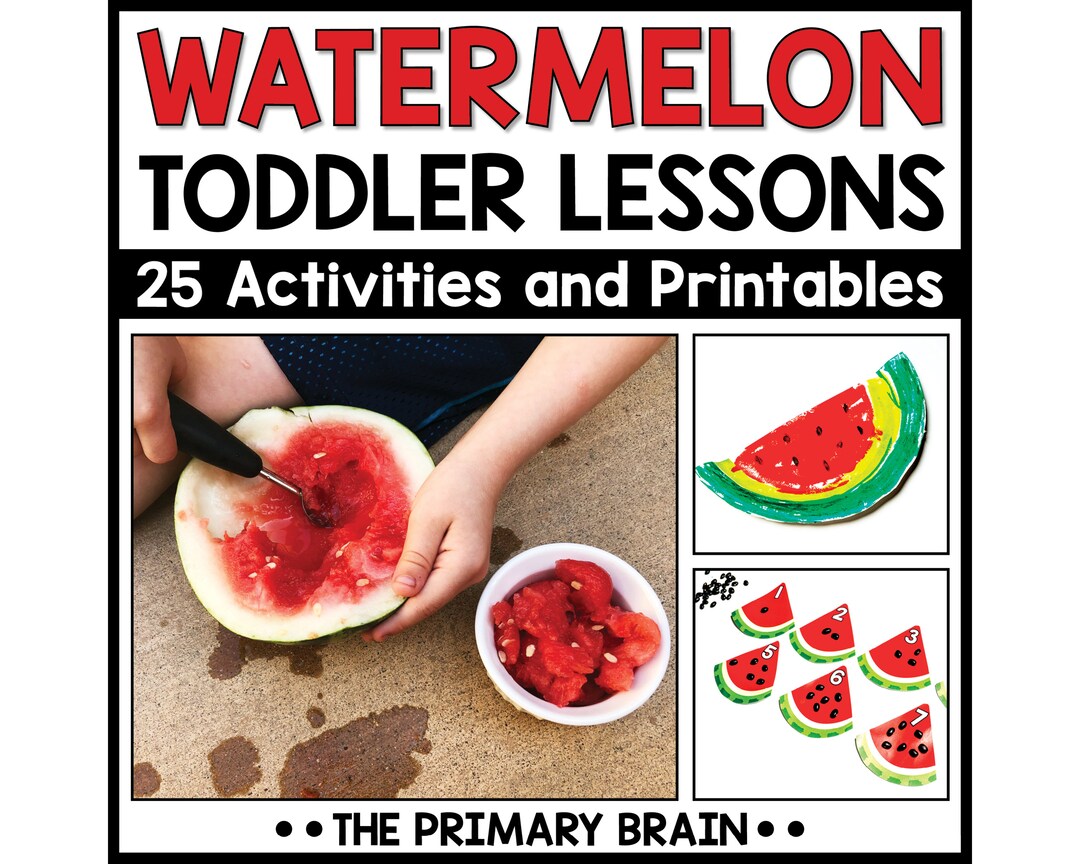 Watermelon Toddler Activities: Homeschool Preschool Curriculum (digital ...
