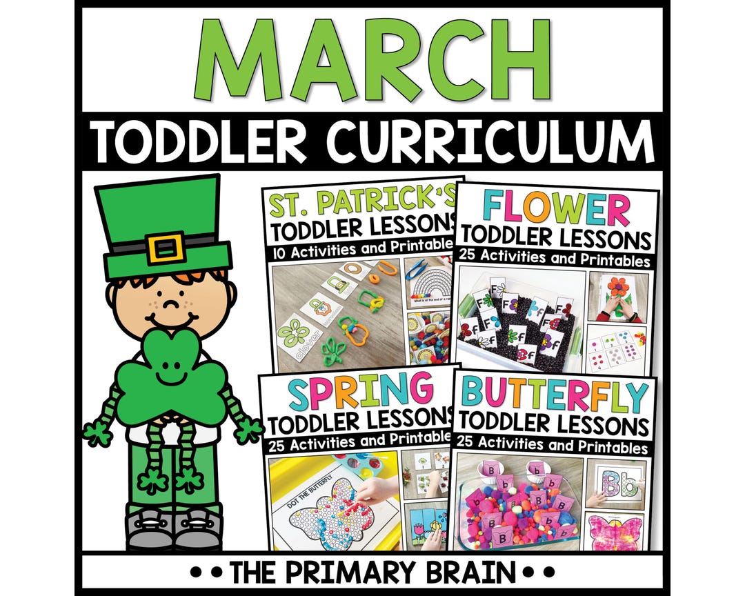 March Toddler Activities, Preschool Curriculum and Lesson Plans for ...