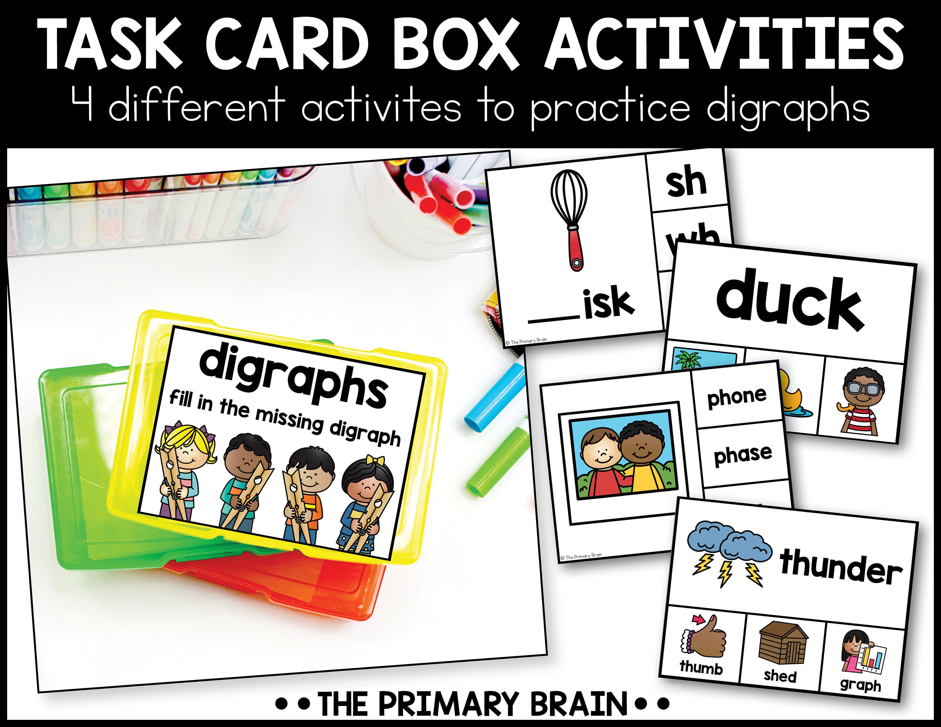 Digraphs Phonics Skills Bundle, Hands-on Independent Practice for ...