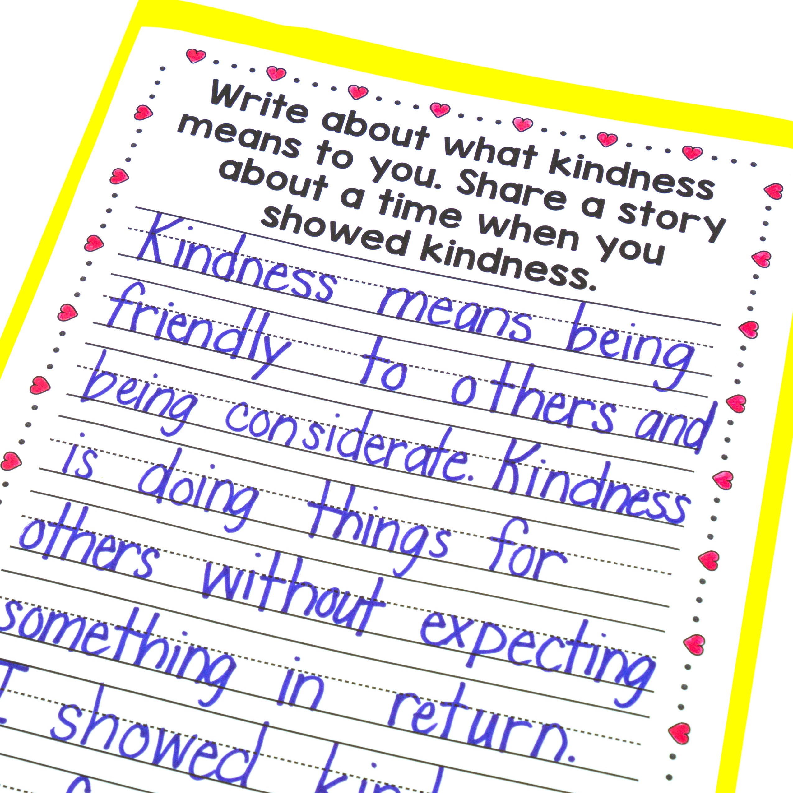 Kindness Lapbook Activity, Social Emotional Learning Writing Craft - Etsy