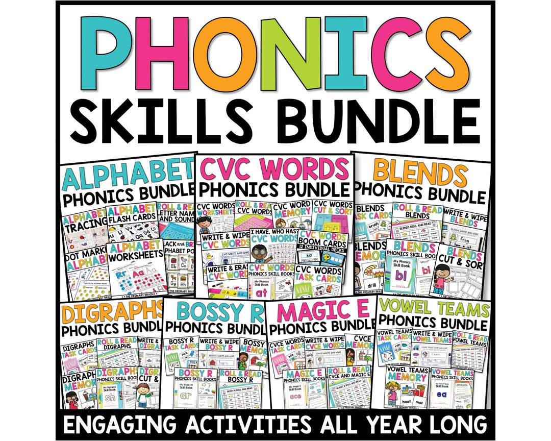 Hands-on Phonics Skills Activities for Homeschool Lessons, Classroom ...