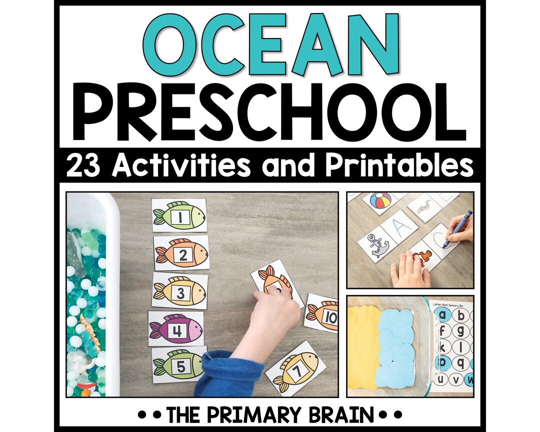 Ocean Preschool Activities: Homeschool Curriculum Printables (ages 3-5 ...