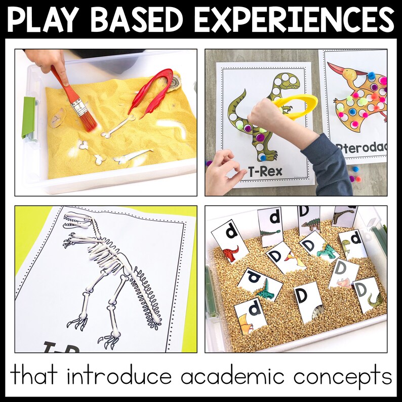 Dinosaur Toddler School Activities Tot School Lesson Plans - Etsy