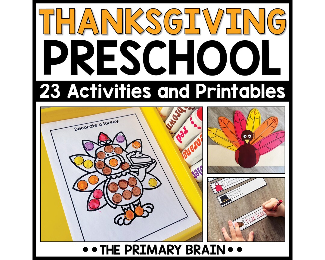 Thanksgiving Preschool Activities: Homeschool Curriculum and Lesson ...
