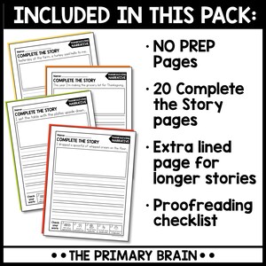 Narrative Writing Prompts for Thanksgiving, Complete the Story Writing ...