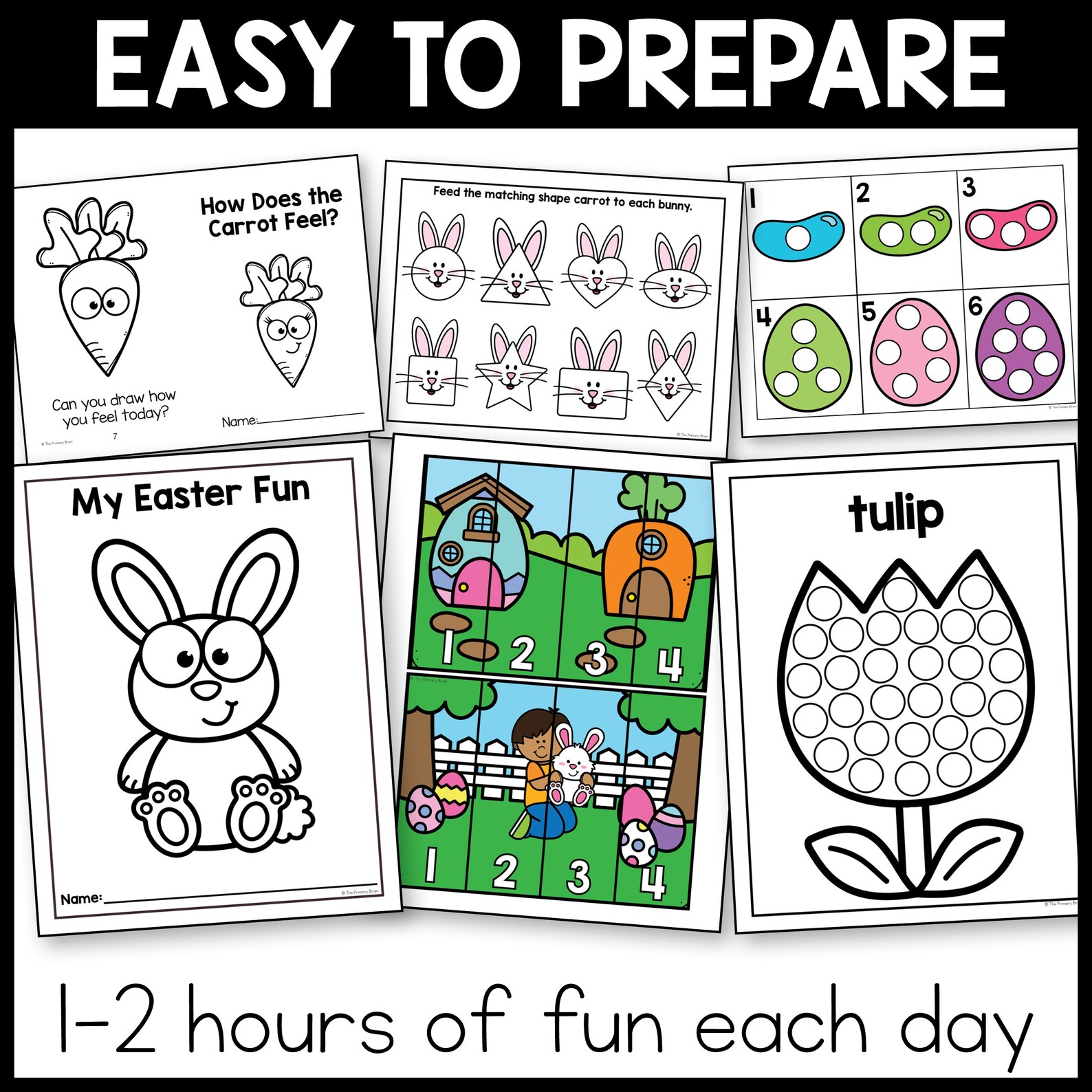 Easter Toddler Activities Spring Tot School Lesson Plans - Etsy