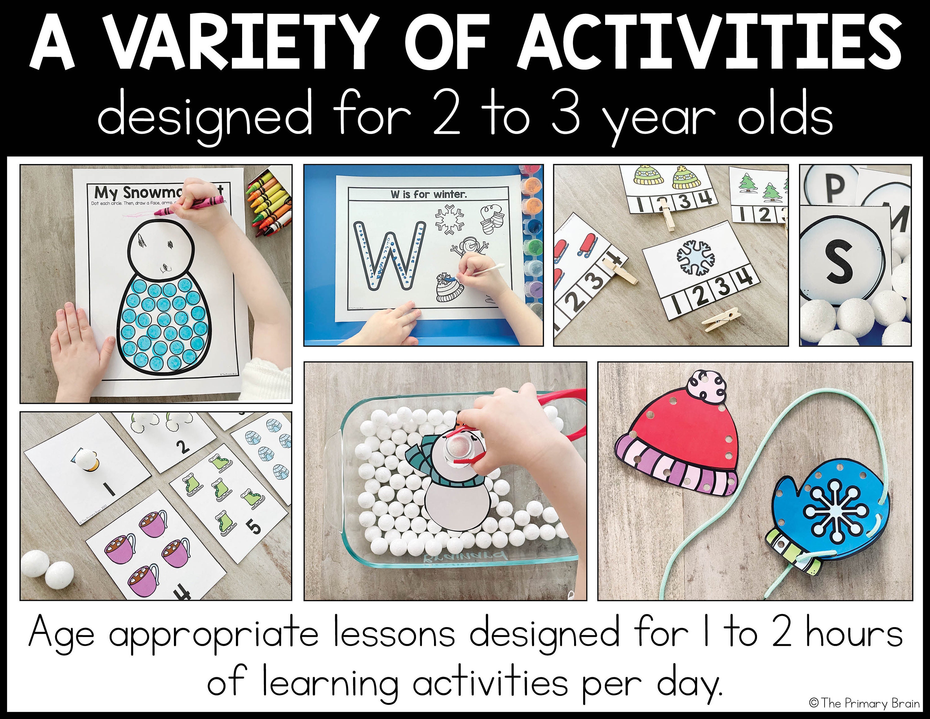 Winter Toddler Activities | Tot School Lesson Plans | Homeschool ...