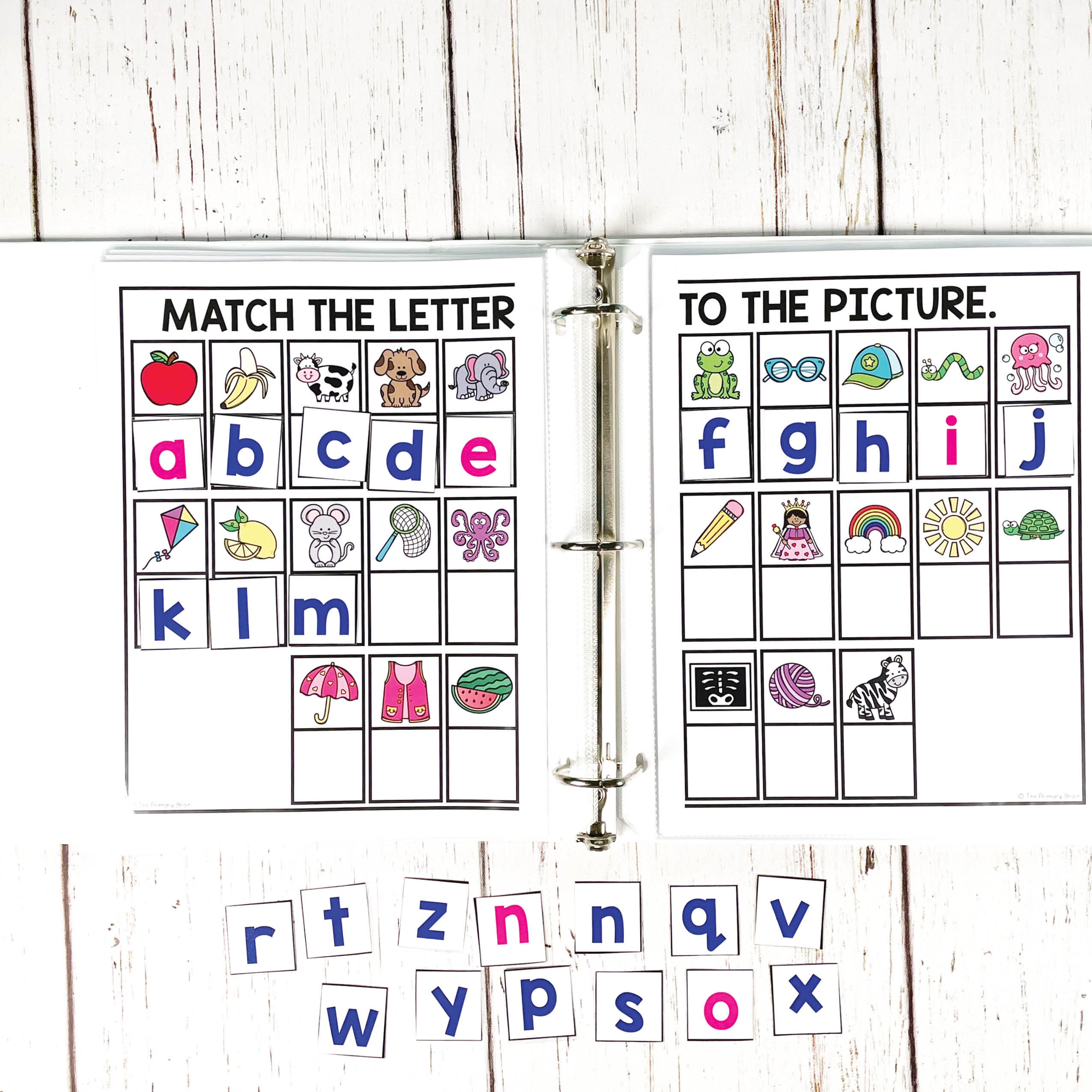 Alphabet Binder for Kids Phonics Activities Homeschool Curriculum Hands ...