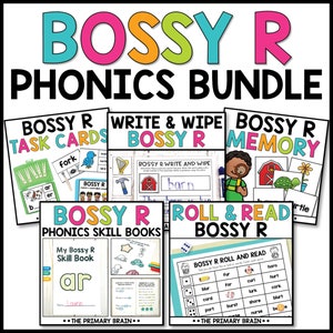 R-controlled Vowels Phonics Skills Bundle, Bossy R Hands-on Independent ...