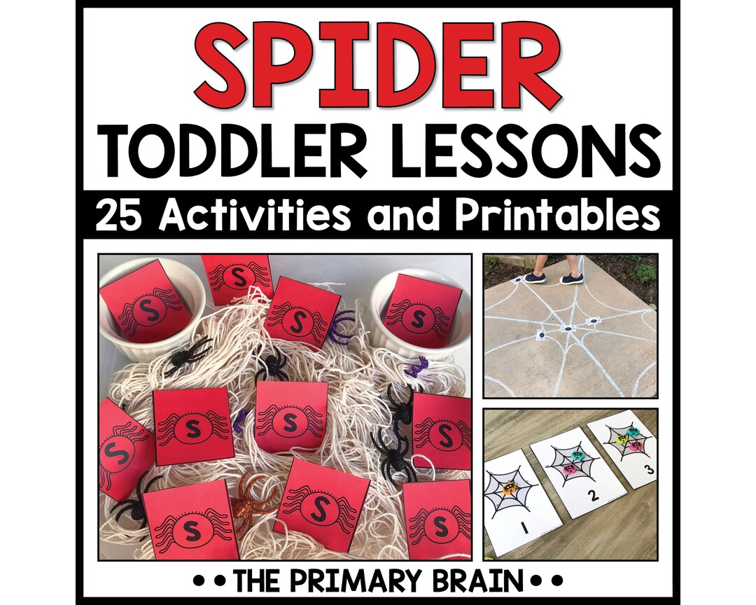 Spider Toddler Activities | Tot School Lesson Plans | Homeschool ...