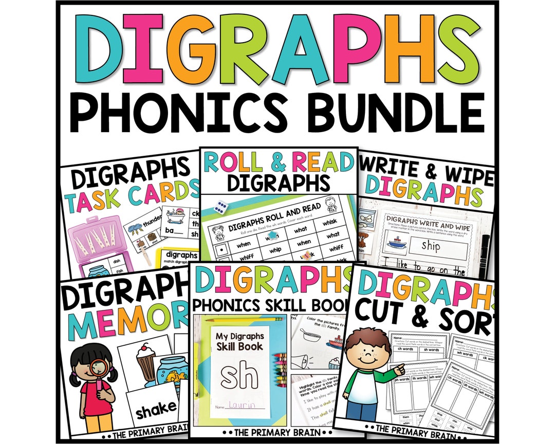 Digraphs Phonics Skills Bundle, Hands-on Independent Practice for ...
