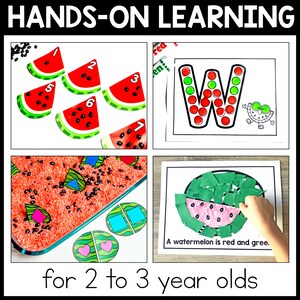 Watermelon Toddler Activities: Homeschool Preschool Curriculum (digital ...