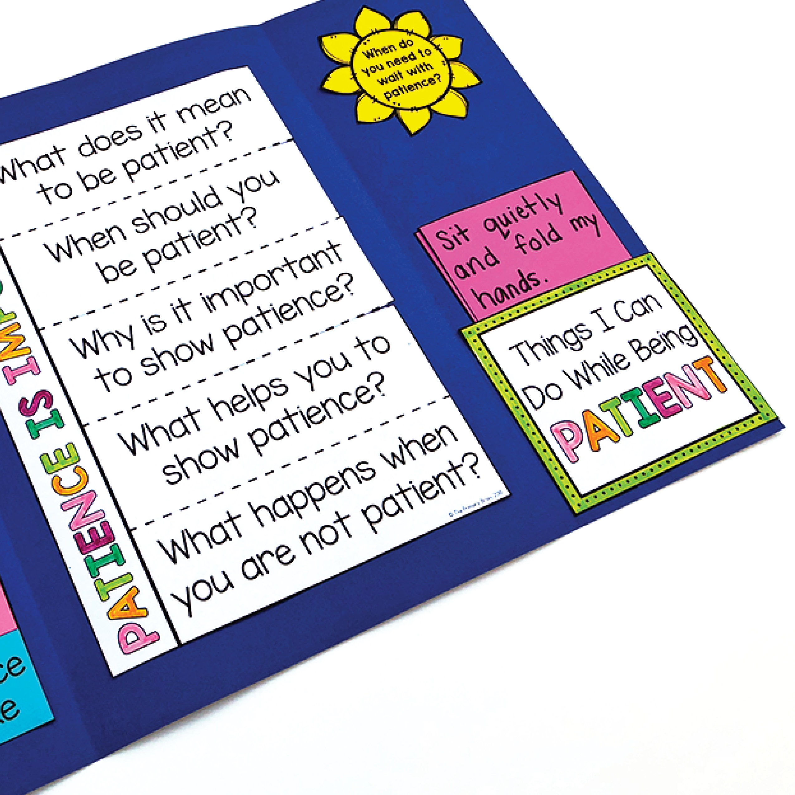 Patience Lapbook Activity, Social Emotional Learning Writing Craft - Etsy