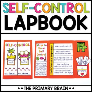 Self-control Lapbook Activity, Social Emotional Learning Writing Craft ...