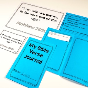 Bible Verse Memorization Pack for First Grade | Sunday School Memory ...