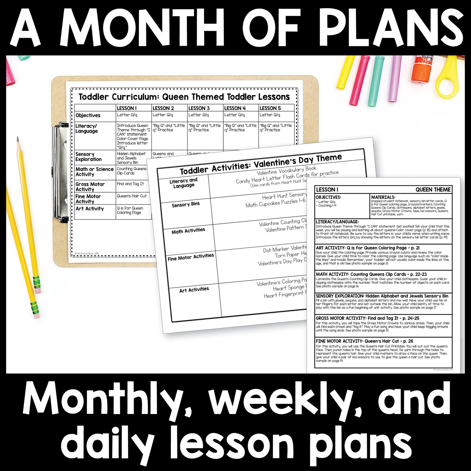 February Toddler Activities, Preschool Curriculum and Lesson Plans for ...